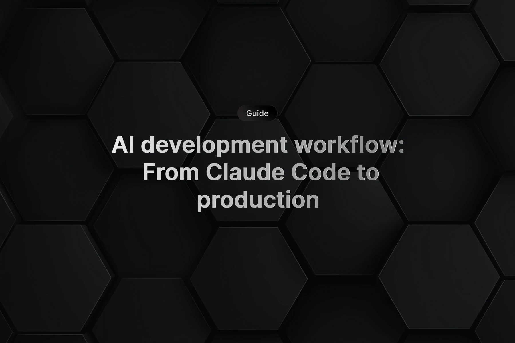 Claude Code Development Workflow: Complete Setup to...